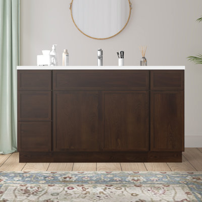 Home Beyond 57'' Single Bathroom Vanity Base Only & Reviews | Wayfair