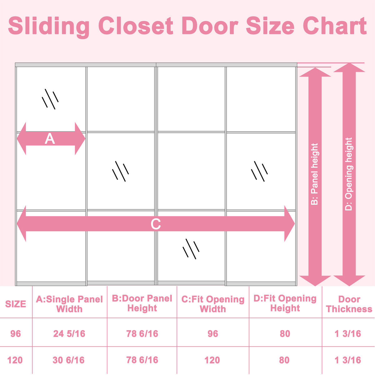 Home Worthy 4-Panels Aluminum Frame Tempered Glass Room Divider Closet ...
