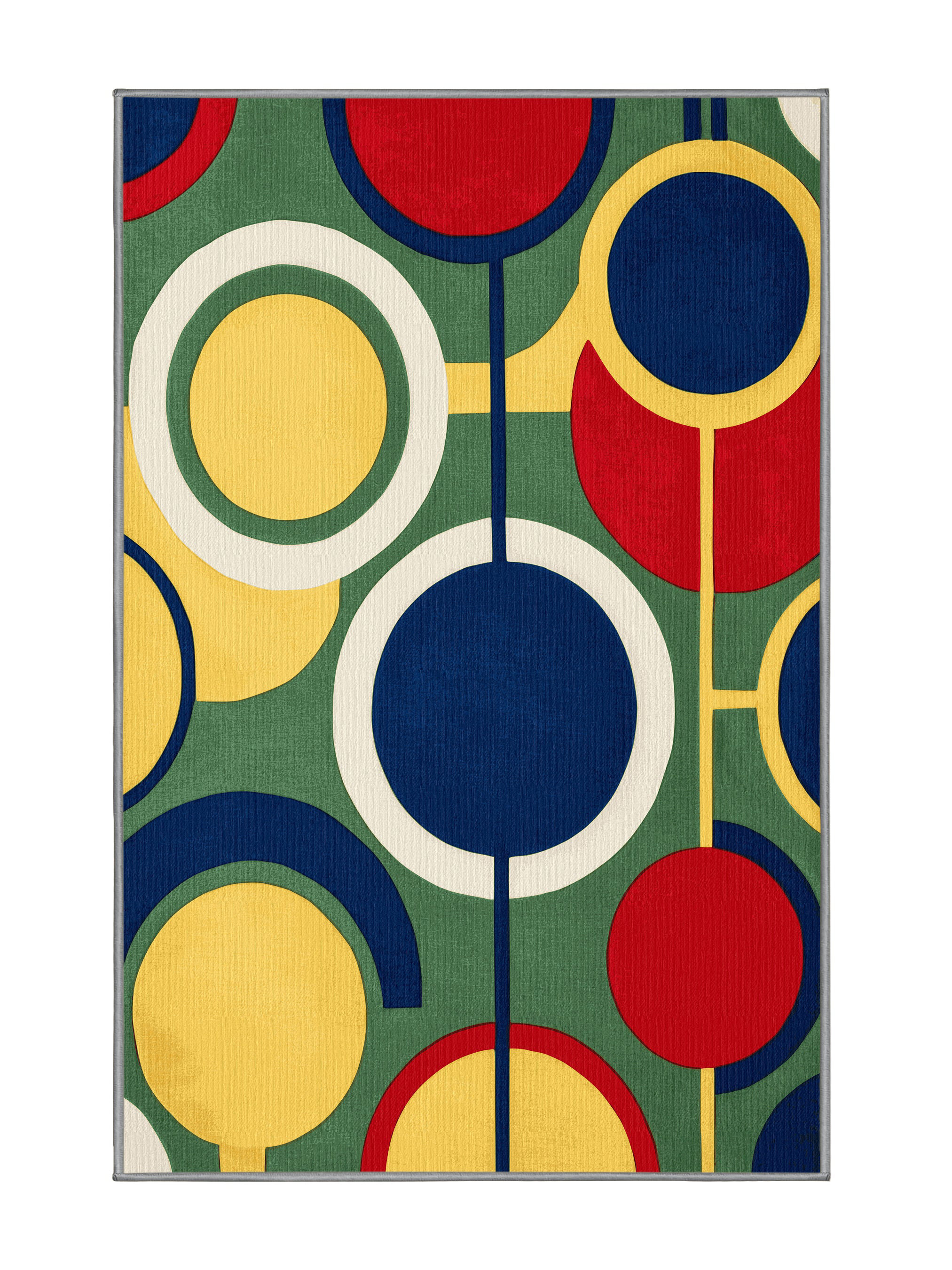 Wrought Studio™ Vivid Doodle Rug | Wayfair