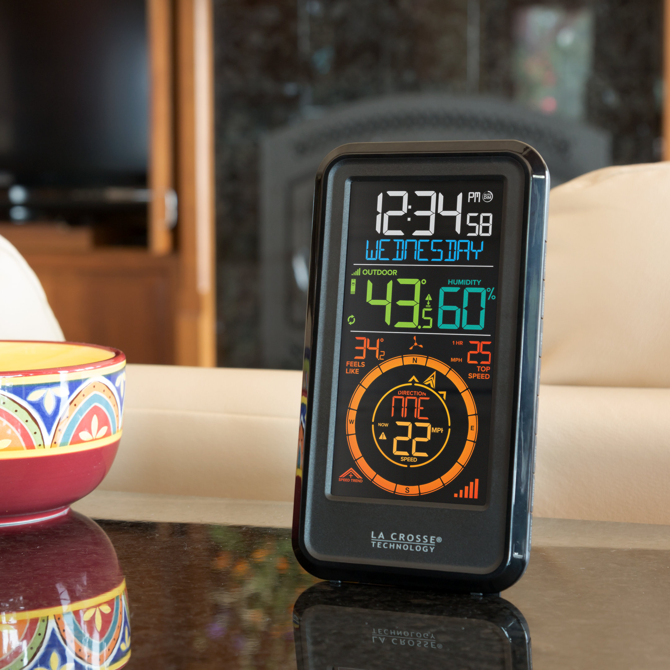 La Crosse Technology Wireless Wind & Weather Station with Breeze Wind ...