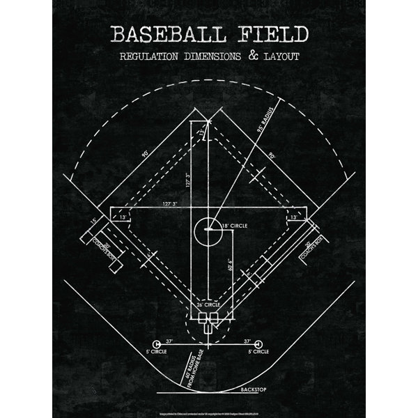 Williston Forge " Baseball Field Layout " on Canvas - Wayfair Canada