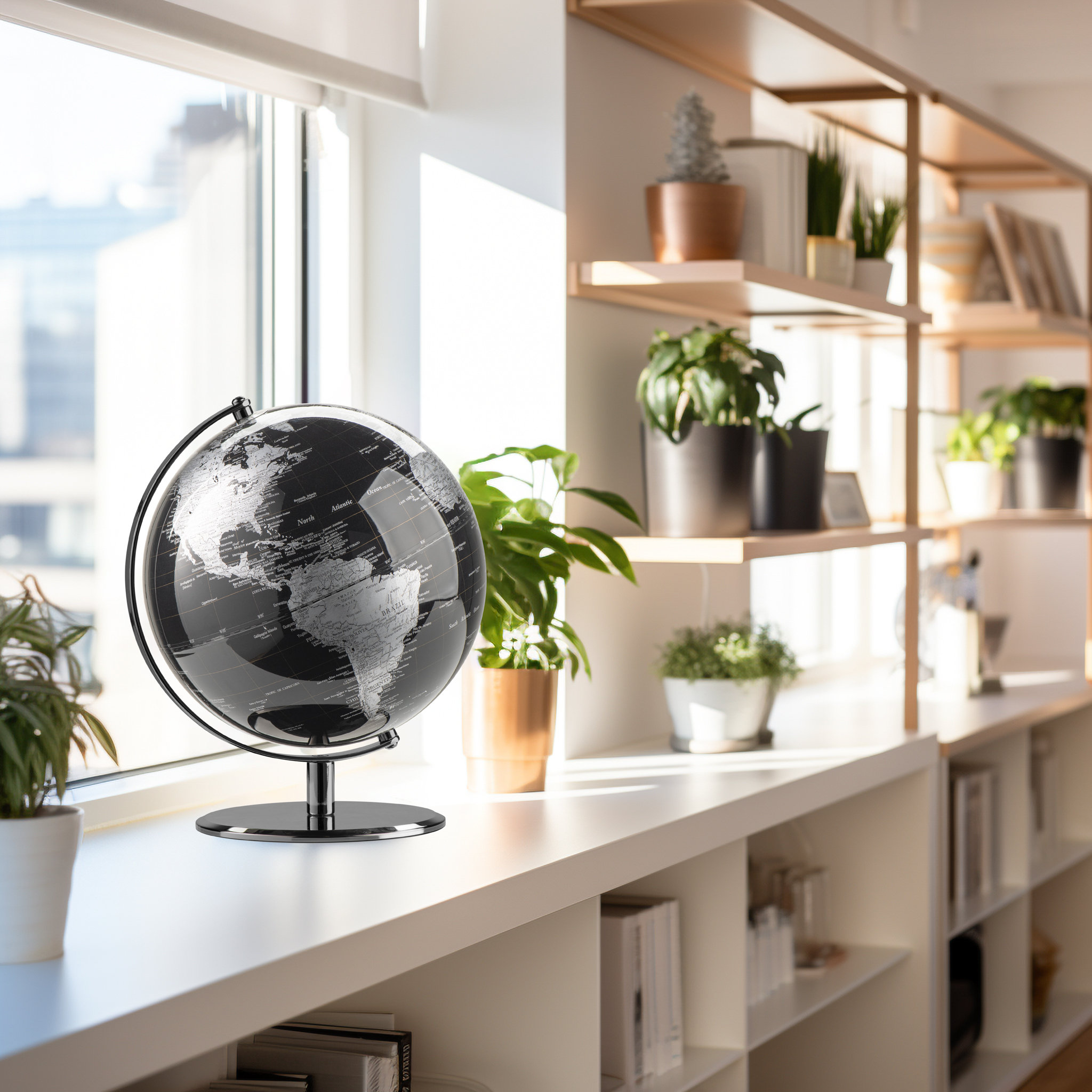 Beachcrest Home™ Vicksburg Desktop World Globe & Reviews | Wayfair