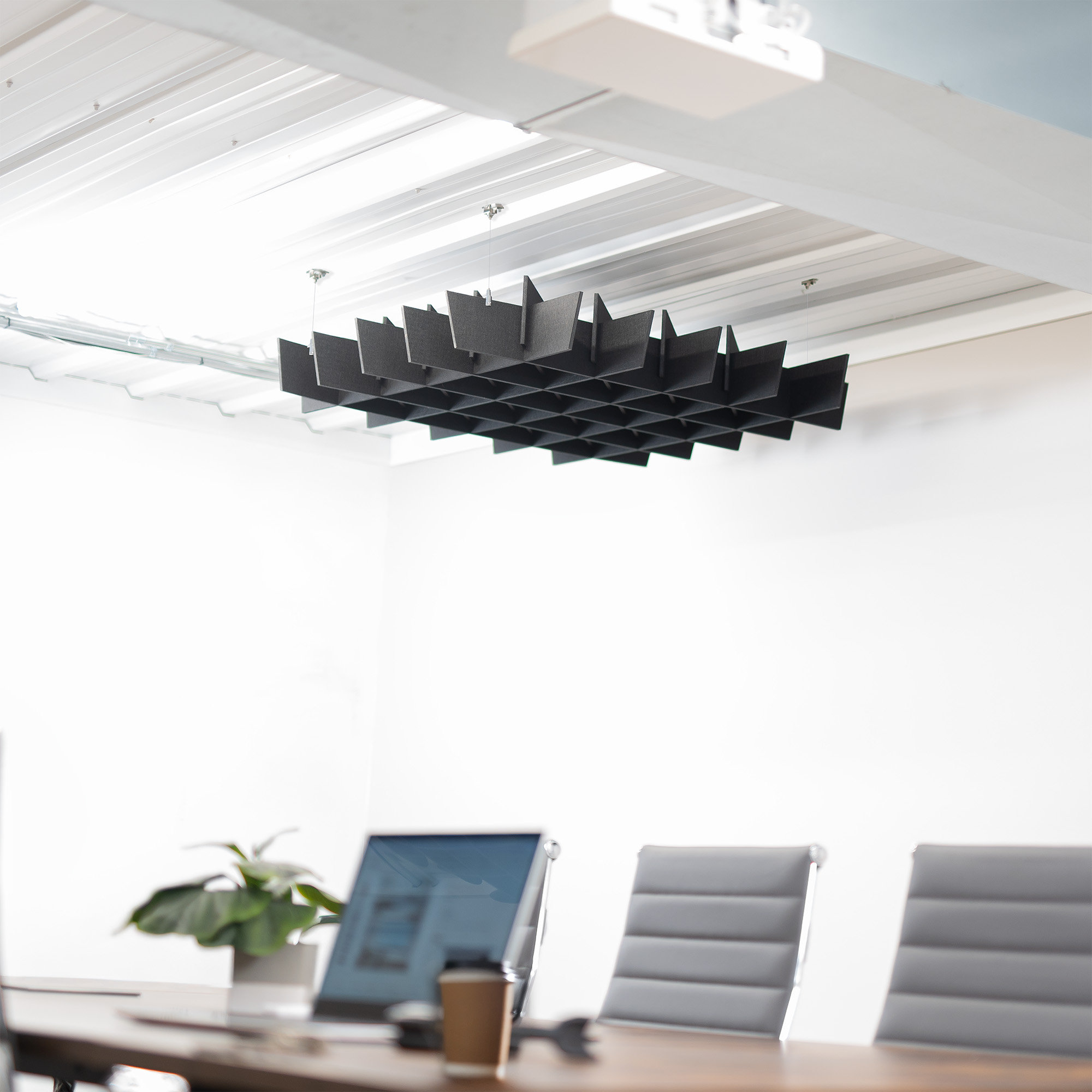 Vivo - 66115 Vivo Acoustic Dual Layer Ceiling Waffle Panel | Wayfair