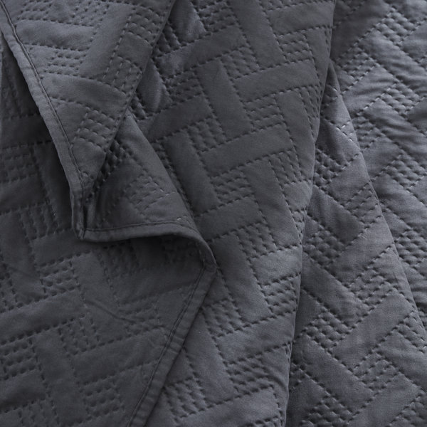 Bed Bath Fashions Dan River Basket Weave Pinsonic Quilt Set ( 3-Piece ...