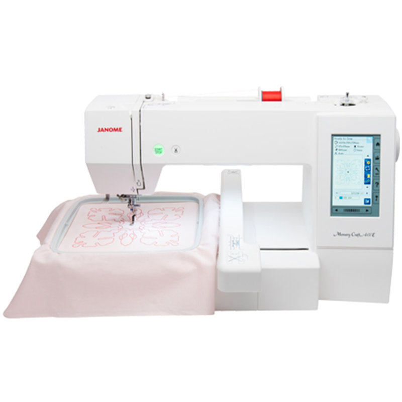 Janome Memory Craft 400e Computerized Embroidery Machine & Reviews ...