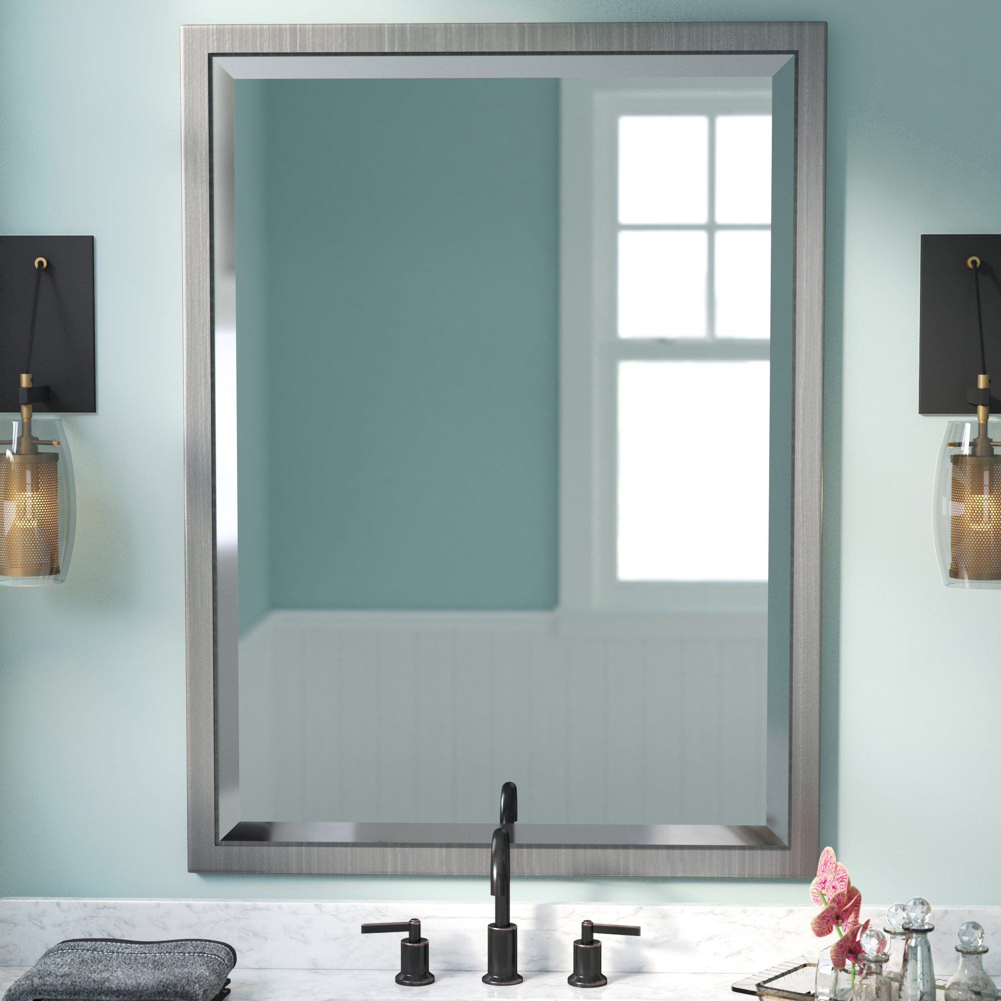 Longshore Tides Classic Modern & Contemporary Beveled Bathroom / Vanity ...