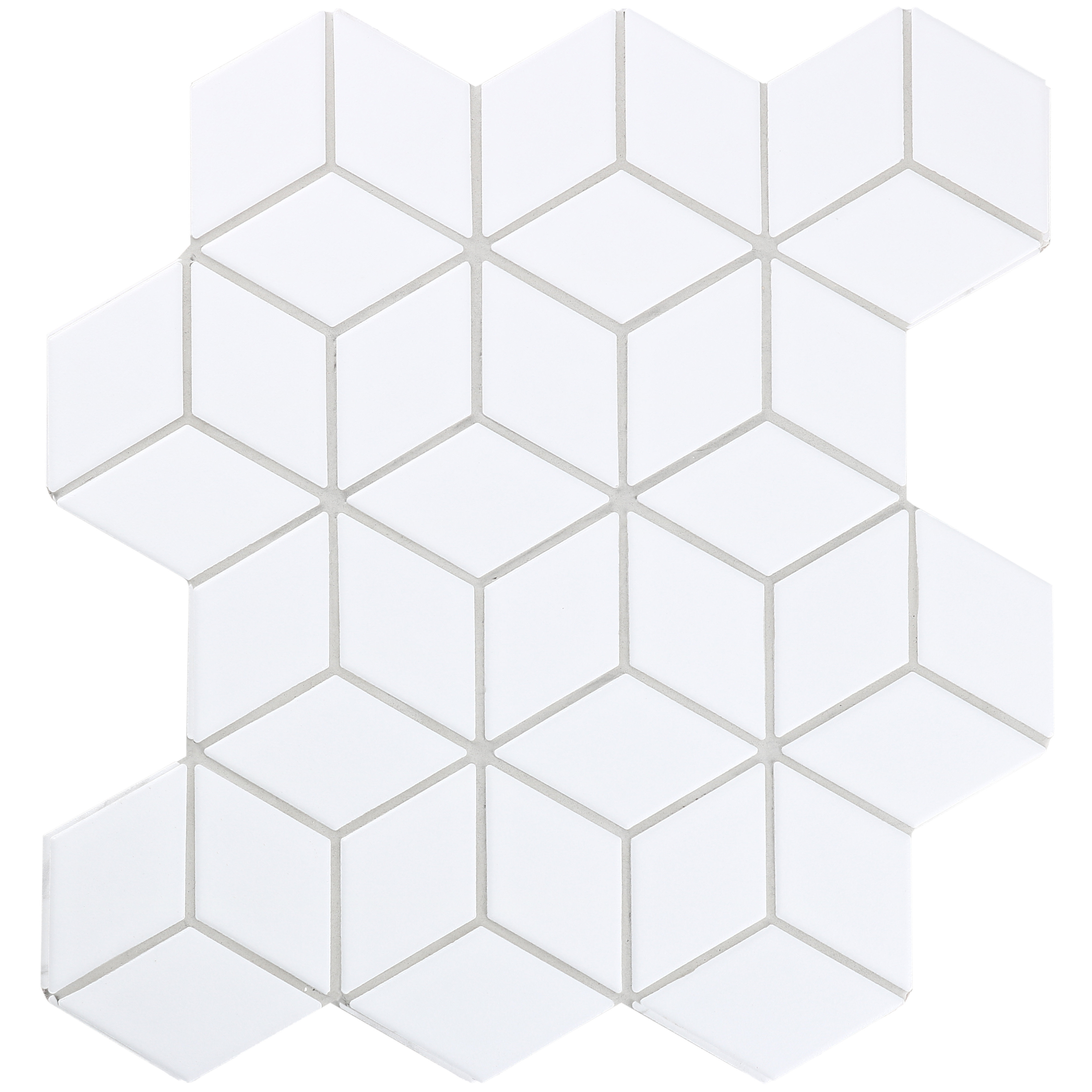 WS Tiles® Perfection 1.75" X 3.13" Rhombus Porcelain Mosaic - Wayfair ...