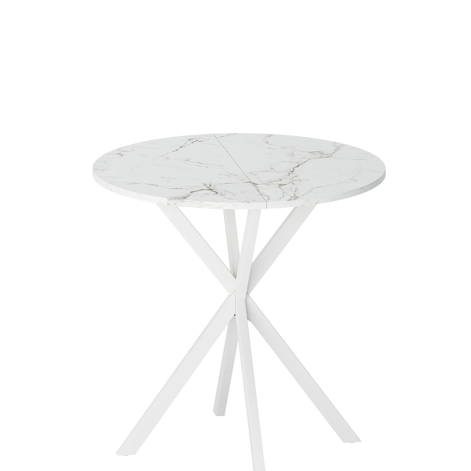 Wrought Studio Josslin Round Metal Base Dining Table | Wayfair