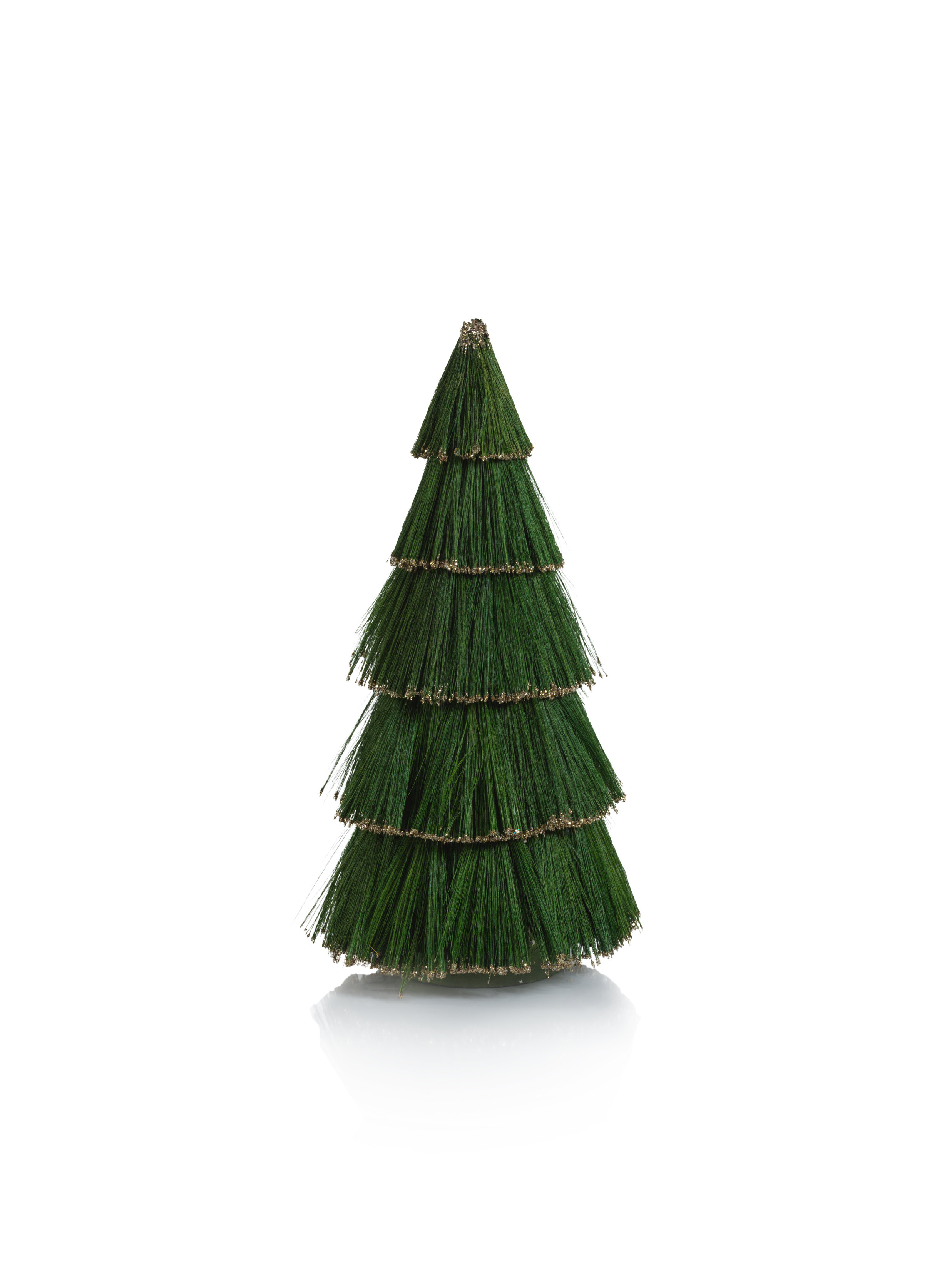 The Holiday Aisle® Green Tiger Grass Decorative Tree w/ Gold Glitter ...
