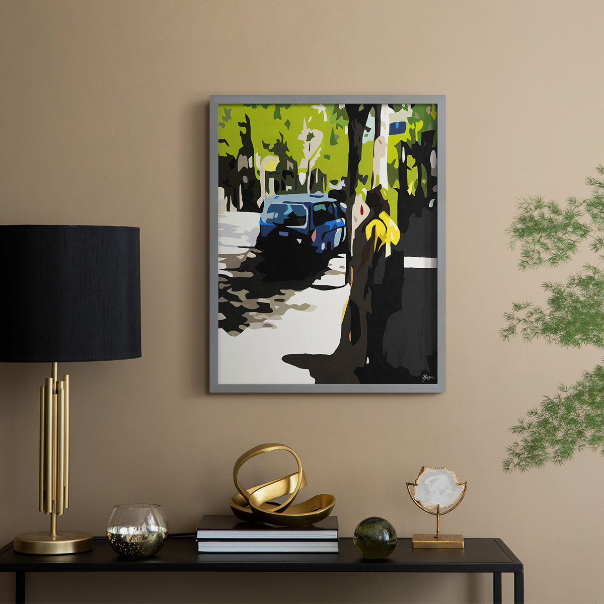Winston Porter A Volvo in Ballard Framed Print - Solid Wood | Wayfair
