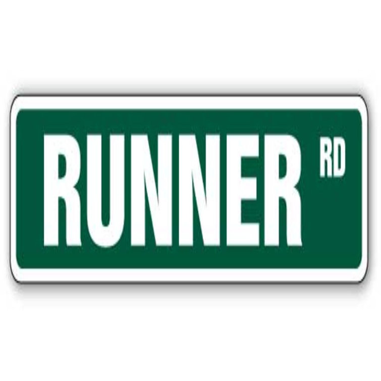 SignMission Runner Street Sign Marathon Cross Country Running Jog ...