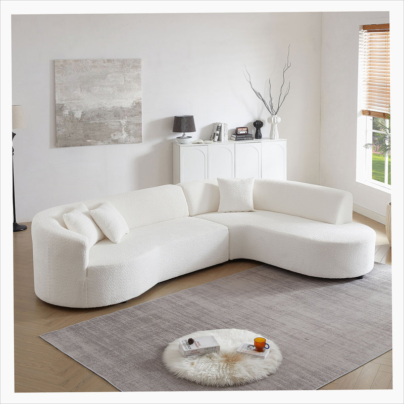 Orren Ellis Convertible Modular Sectional Sofa with Right Chaises L ...
