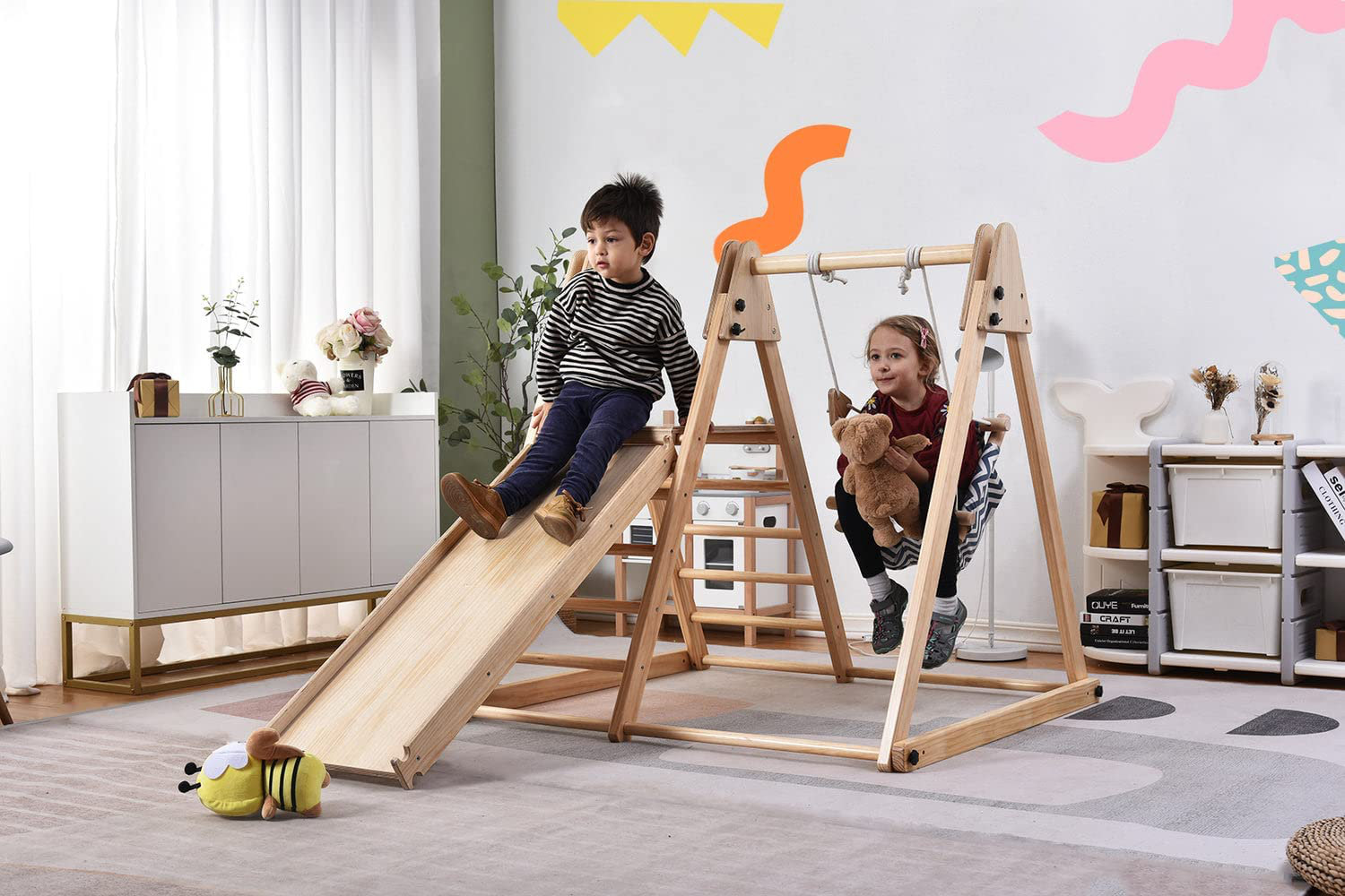 Avenlur Juniper Real Wood Folding Playset Climber - Wayfair Canada