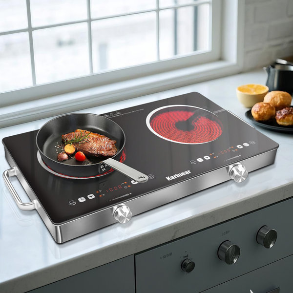 Karinear 24" hot plate Electric Cooktop, Portable Electric Stove with ...
