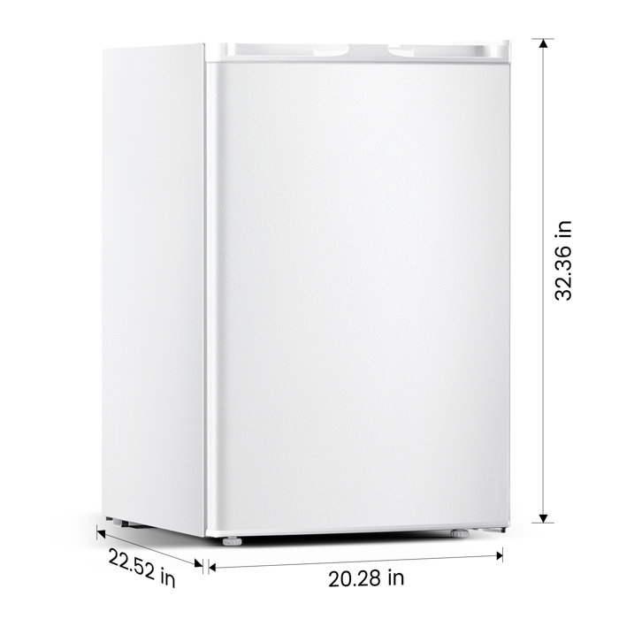 R.W.FLAME 3 Cubic Feet Upright Freezer with Adjustable Temperature ...