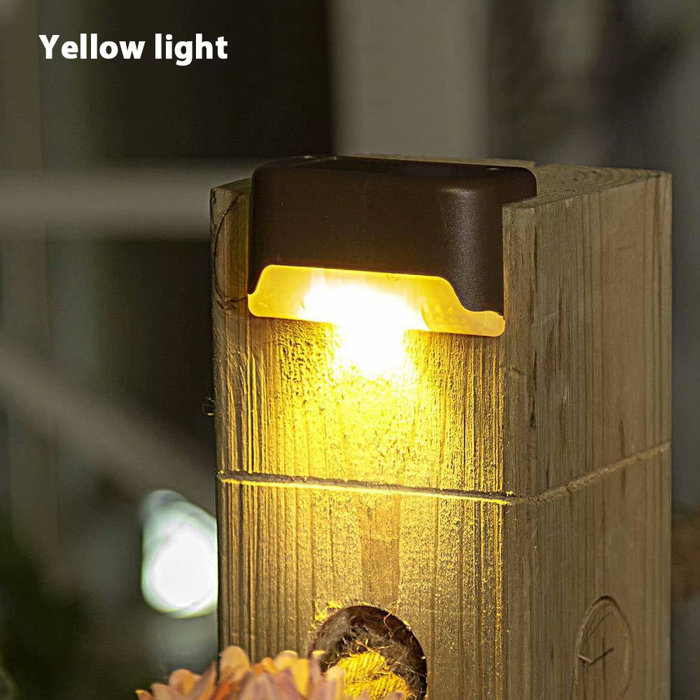 Aptoco Solar Powered Integrated LED Deck Light Pack Outdoor Waterproof ...