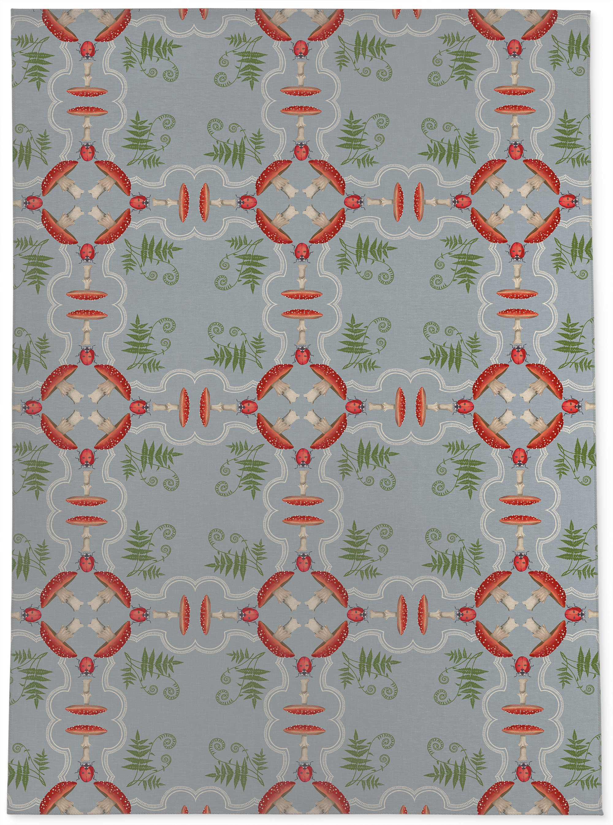 KAVKA DESIGNS Mushroom Tile Slate Square Kitchen Mat | Wayfair