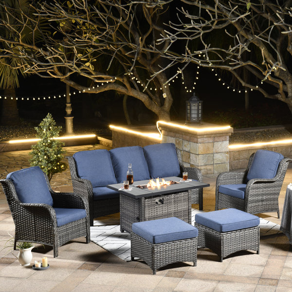 XIZZI NTC 6 Piece Complete Patio Set with Cushions & Reviews | Wayfair