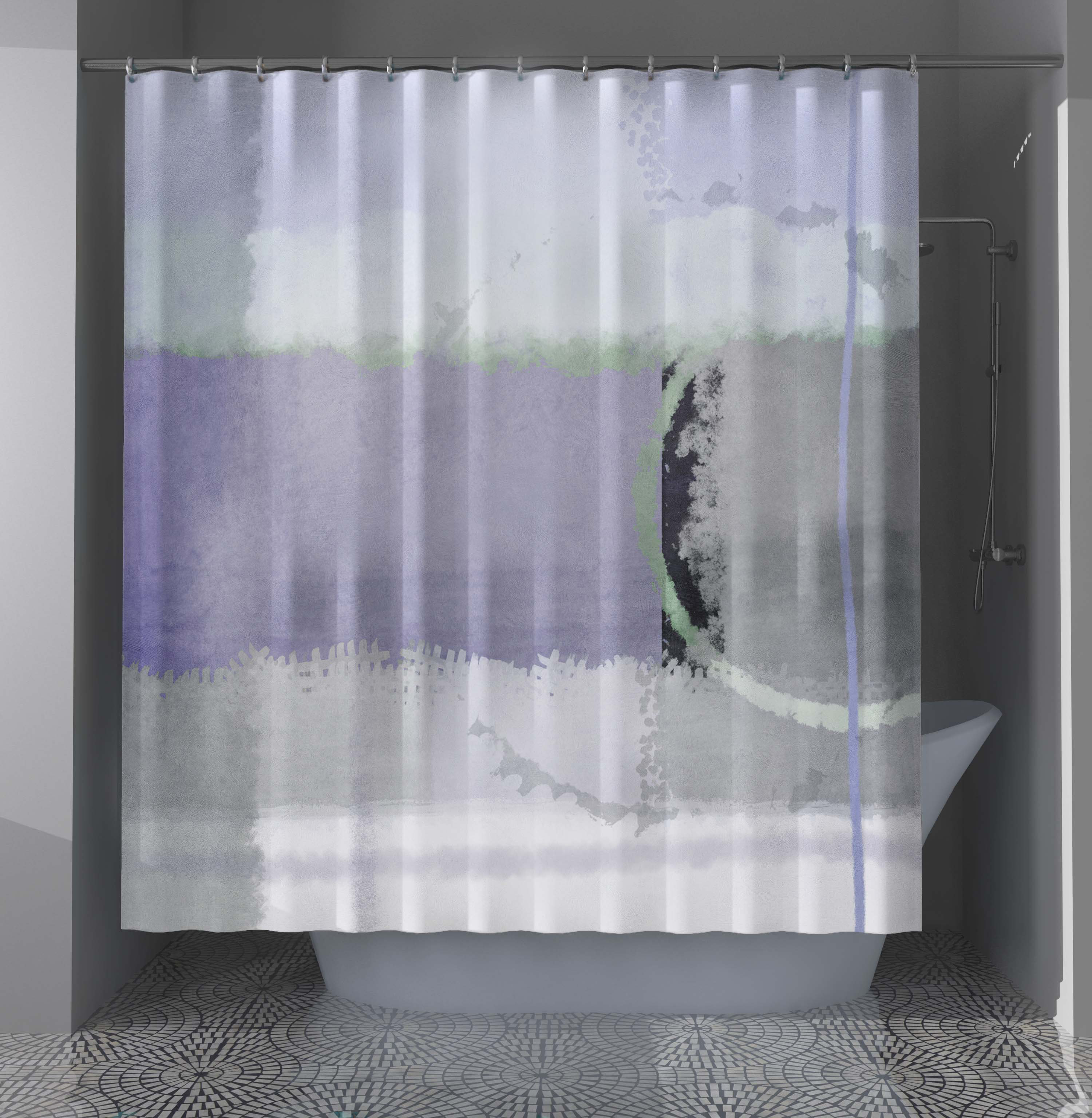 East Urban Home Shapely Opulent Shower Curtain - Wayfair Canada