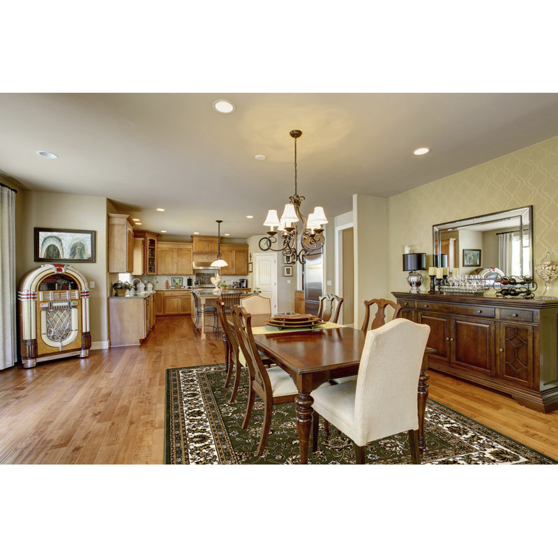 Canora Grey Leatri Performance Green Rug | Wayfair