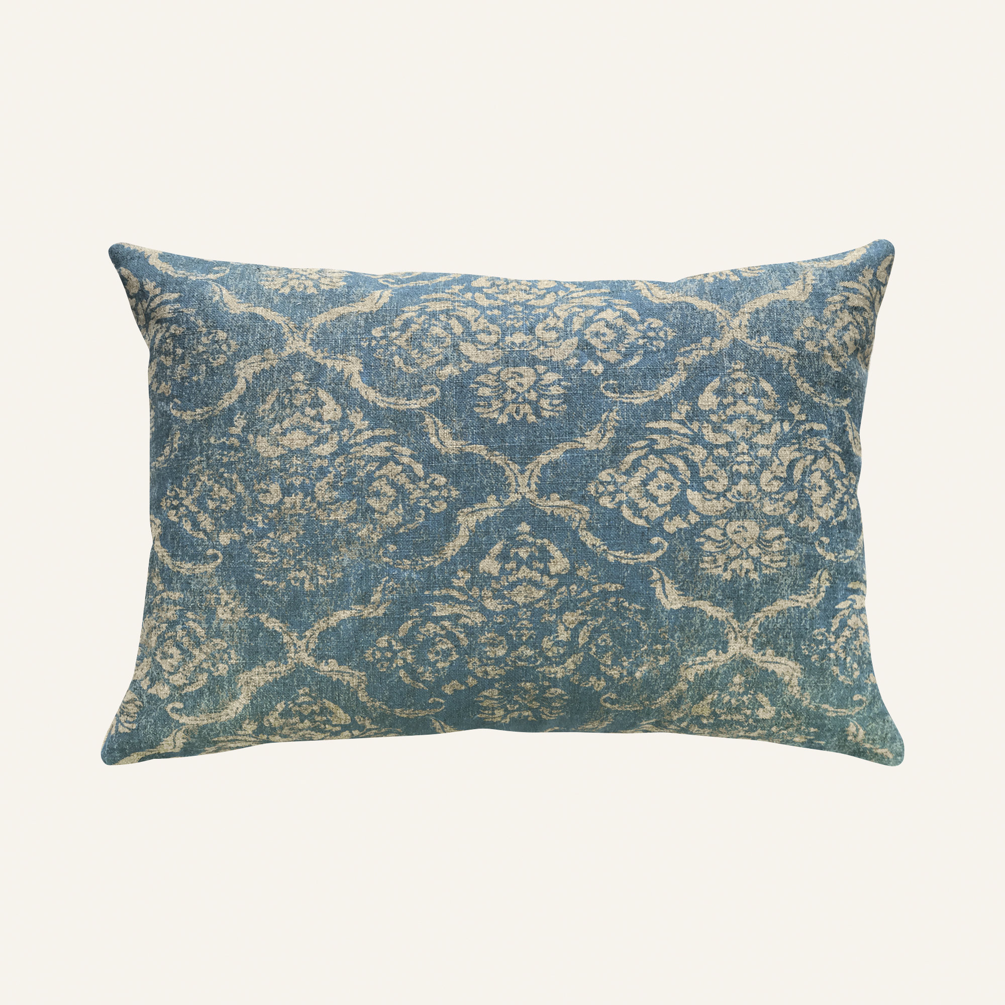 TheWatsonShop Damask Linen Damask Throw Pillow "& Reviews" | Wayfair