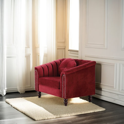 Arm Red Accent Chairs You'll Love | Wayfair