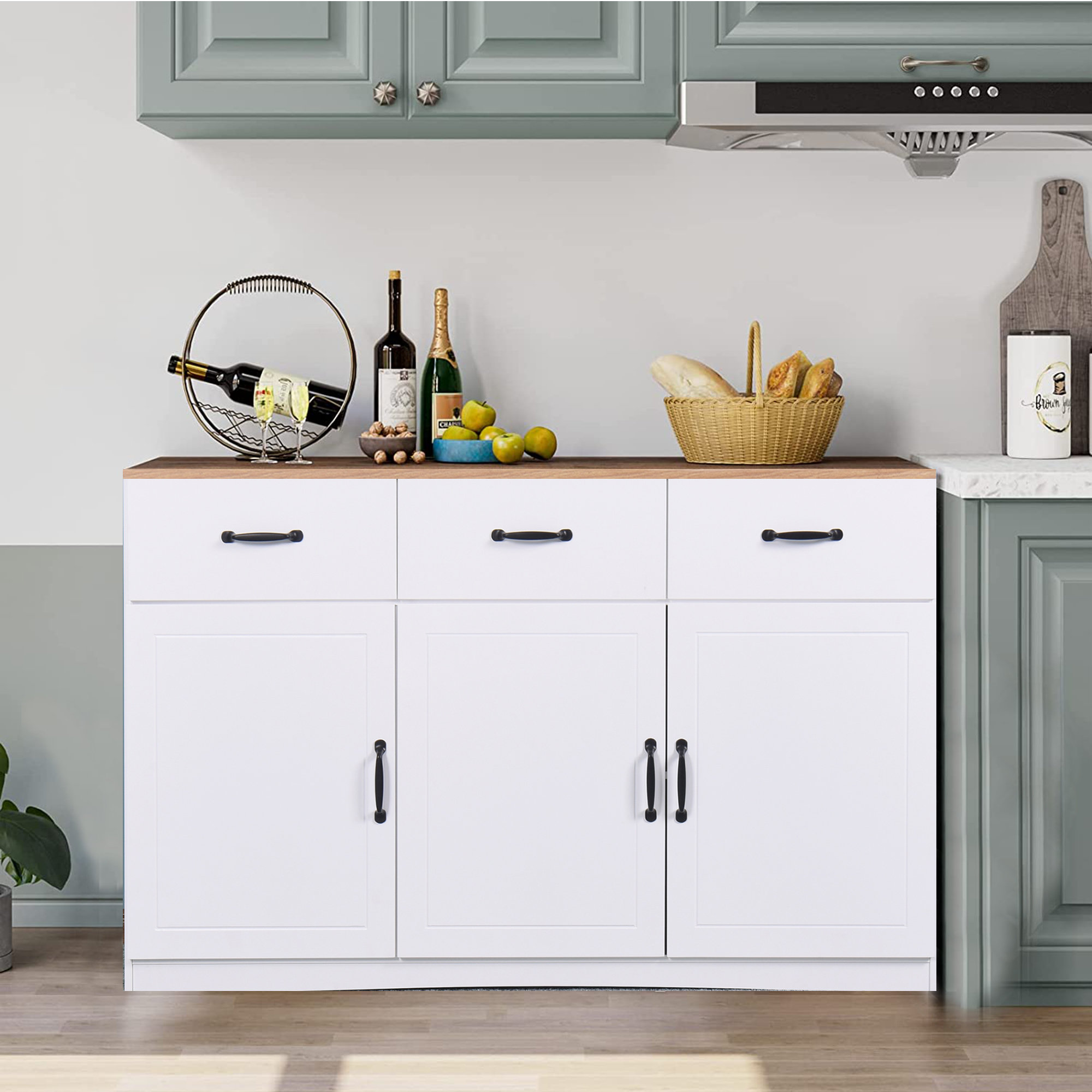 Ebern Designs Neisler 53" Wide 3 Drawer Sideboard | Wayfair