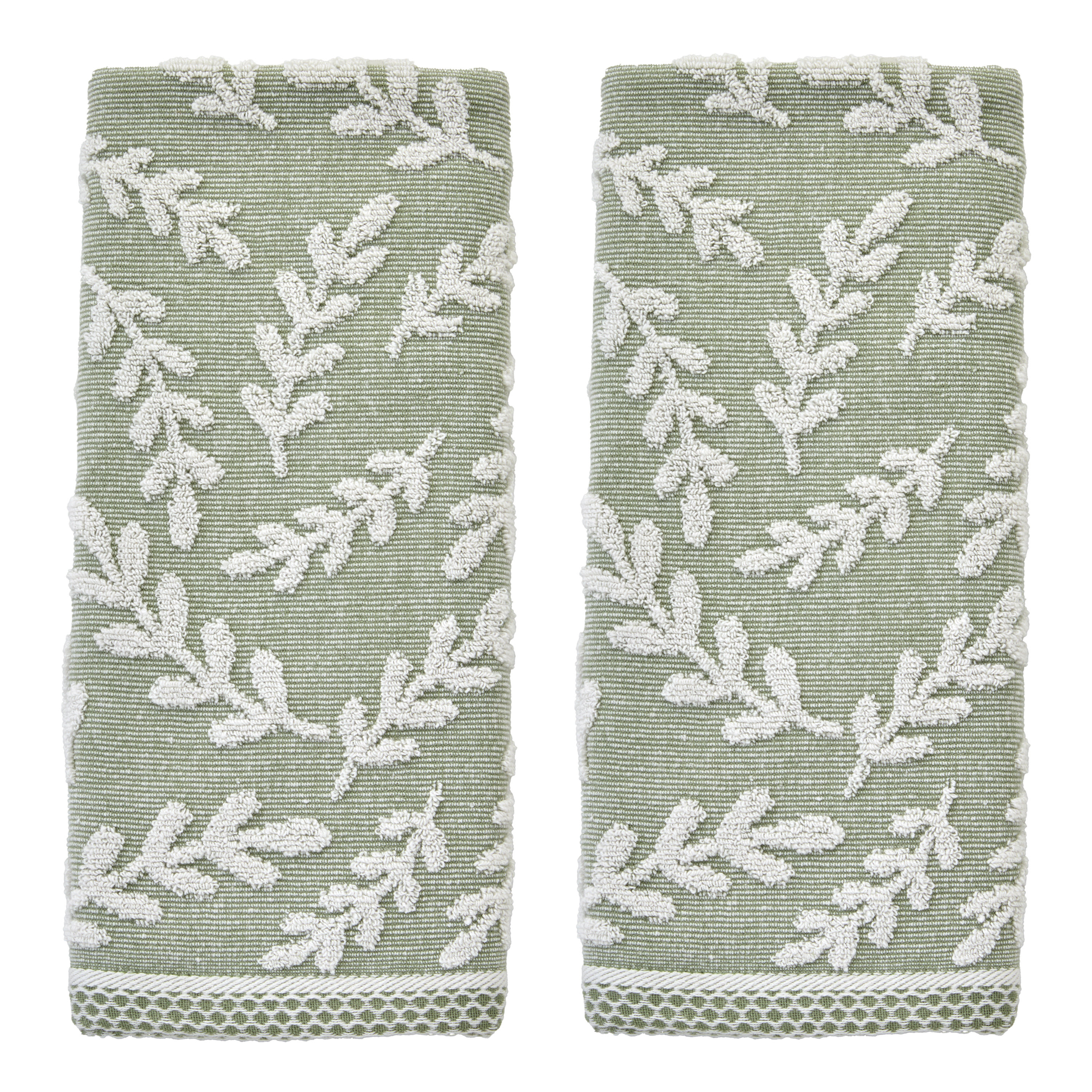 SKL Home LEAF SPRIG JACQUARD HAND-SAGE | Wayfair