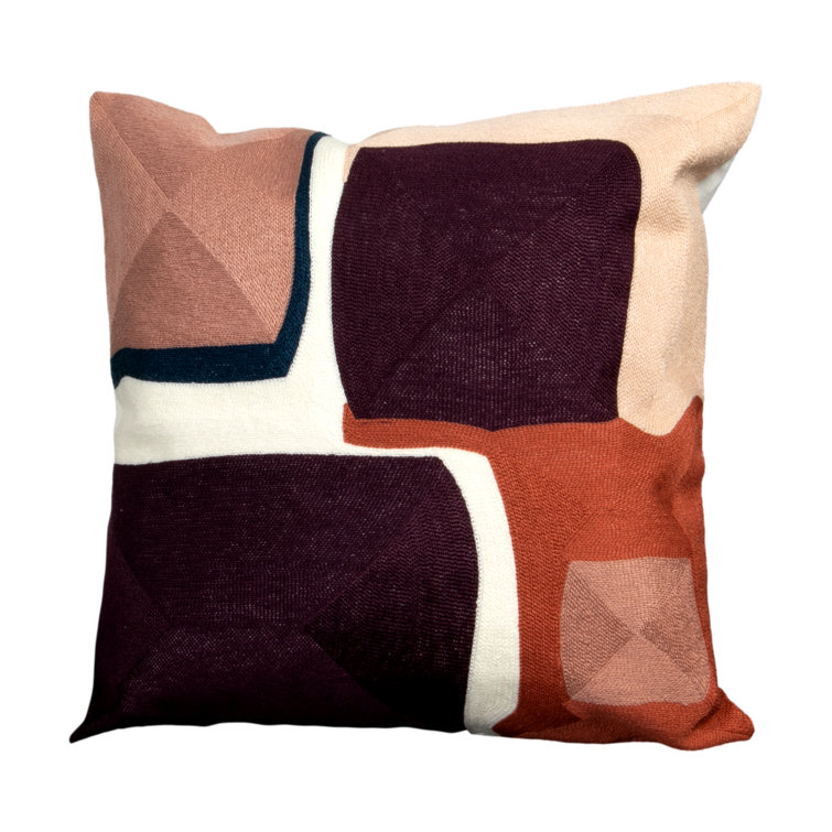 Metro Lane Purple Abstract Boho Cushion Cover | Wayfair.co.uk