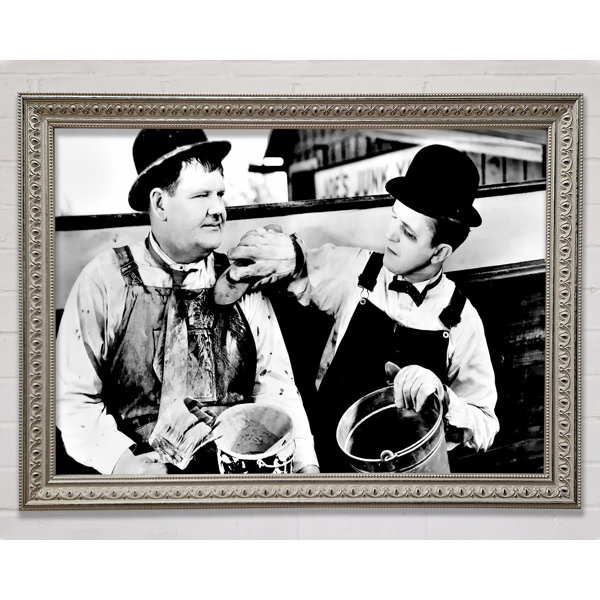 Bright Star Laurel N Hardy Towed In The Hole - Single Picture Frame Art ...