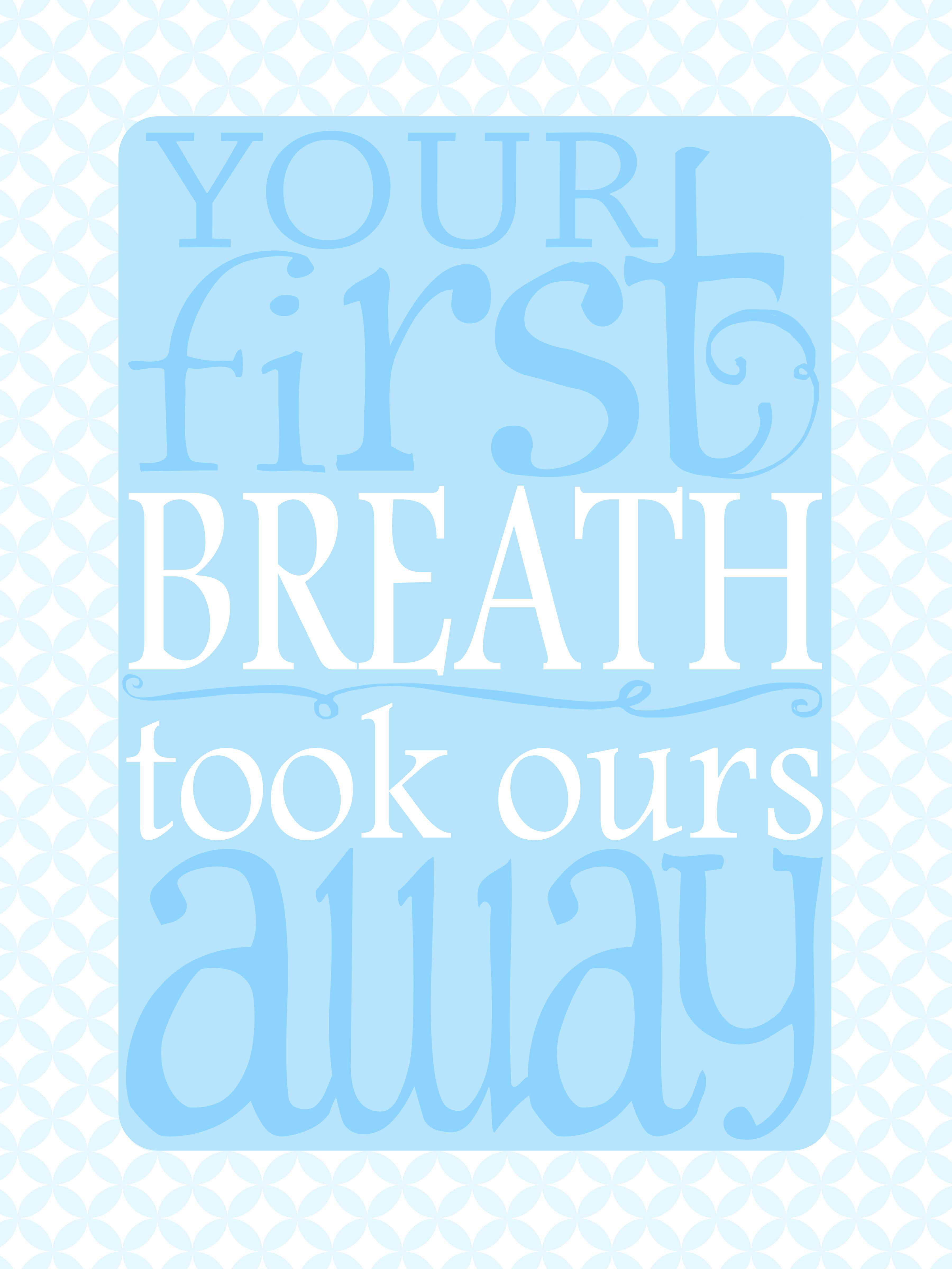 Trinx Your First Breath Blue - Print - Wayfair Canada