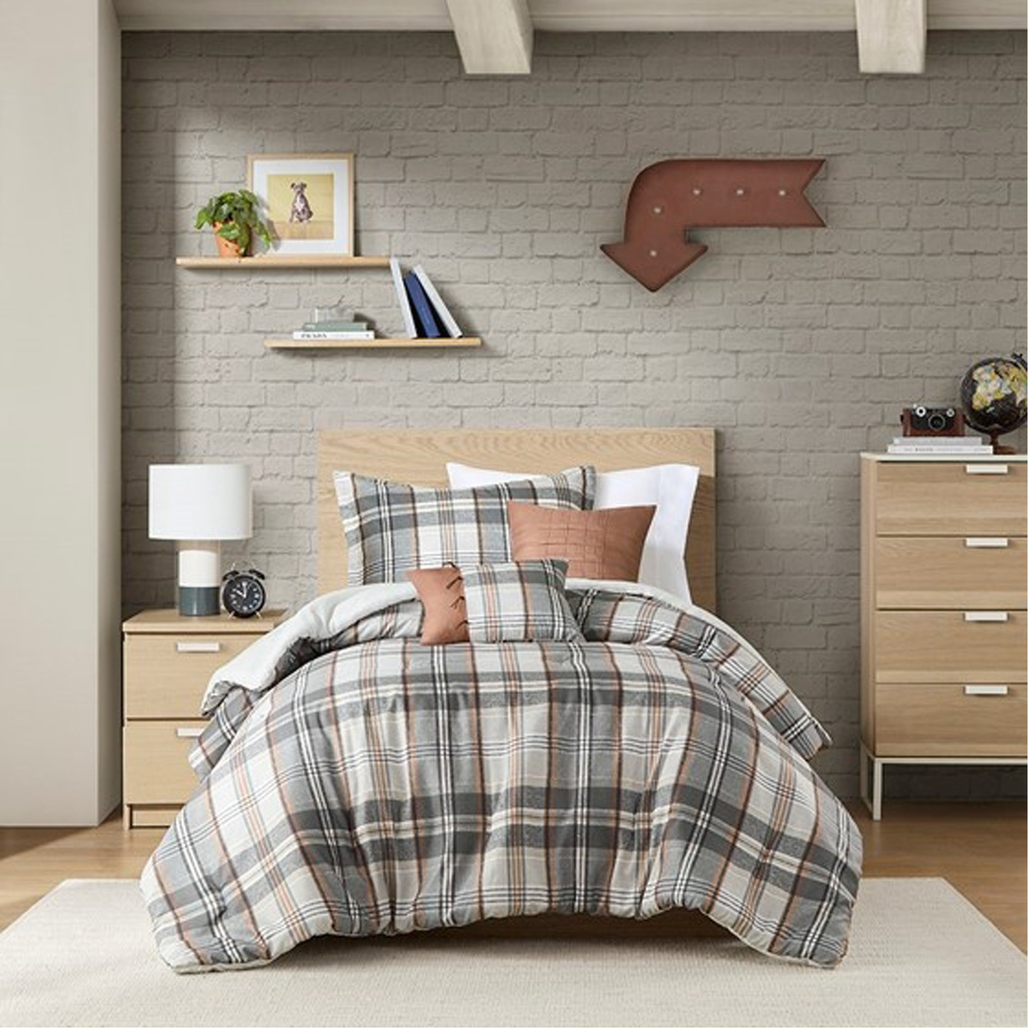 YUETAODIANZI Plaid Comforter Set - Wayfair Canada