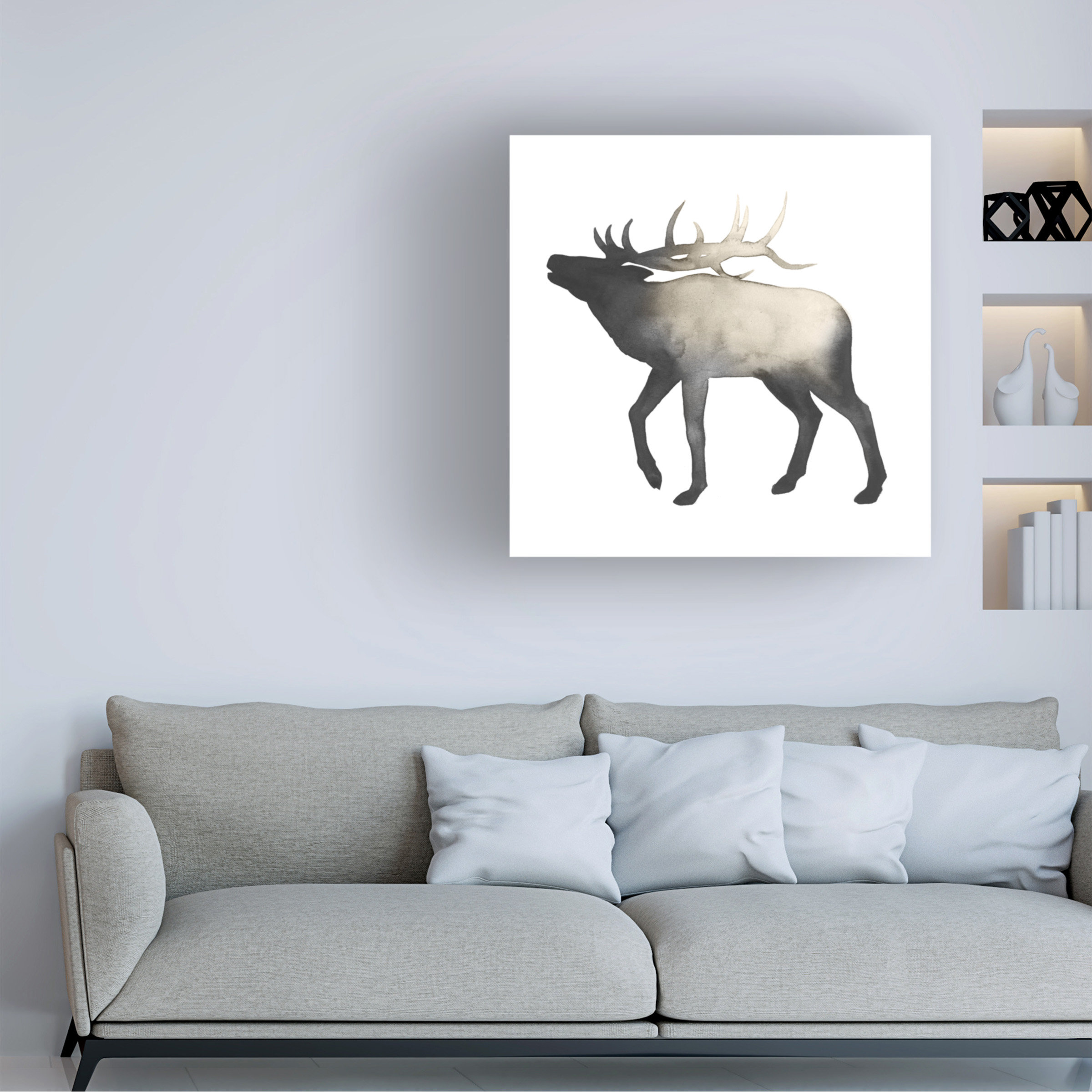 Wrought Studio Modern & Contemporary Sepia Animal Silhouette VI On ...