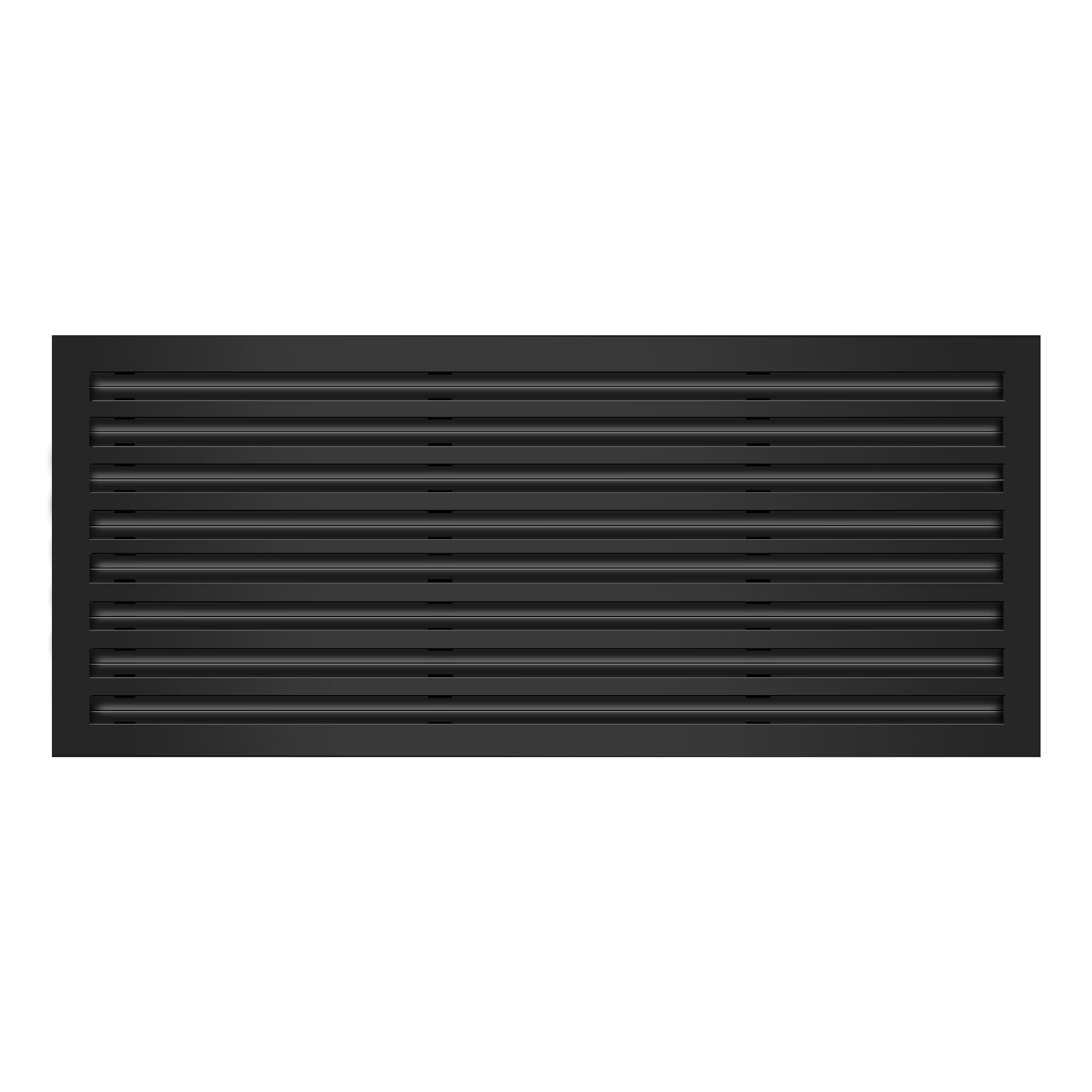 Texas Buildmart BUILDMART - 36x16 Black Modern AC Vent Cover - Standard ...