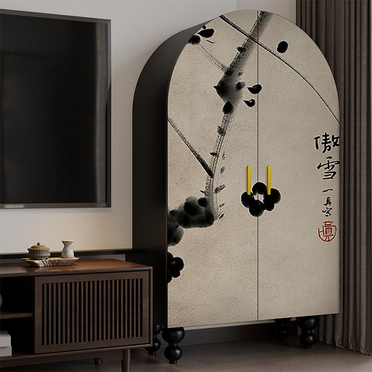 Hokku Designs Multifunction storage decor bedroom wardrobe | Wayfair