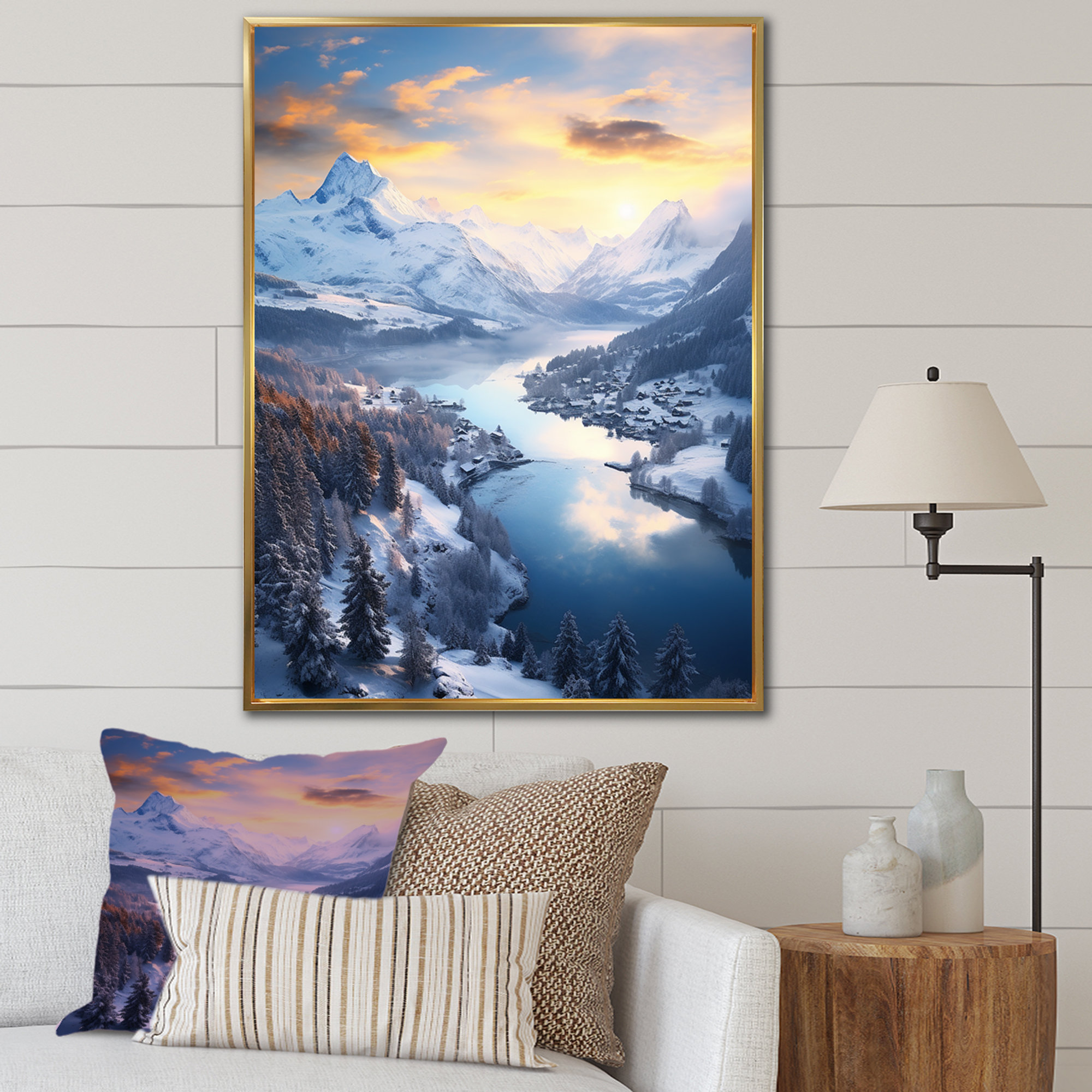 Millwood Pines Pine Valley Winter Mountain Landscape I - Winter ...