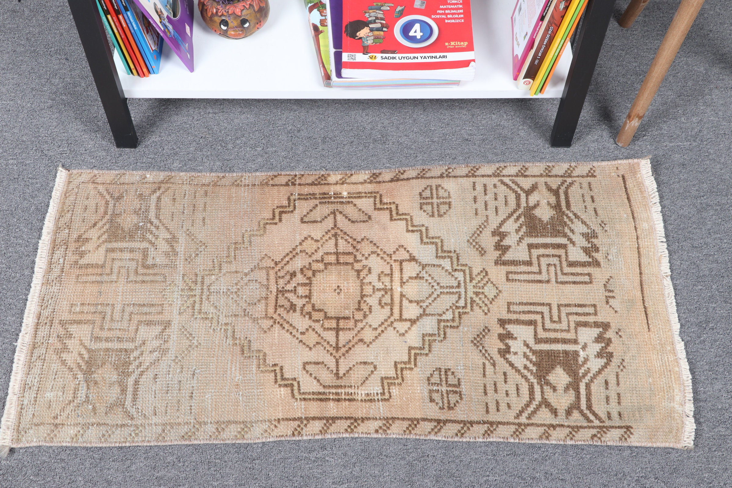 Bungalow Rose Vintage Turkish Door Mat In Beige And Brown With ...