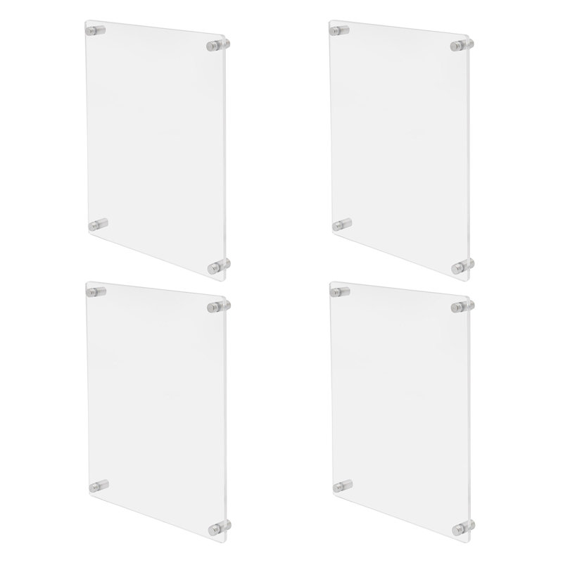 Ivy Bronx 4Pcs Acrylic Wall Mounted Picture Frames | Wayfair