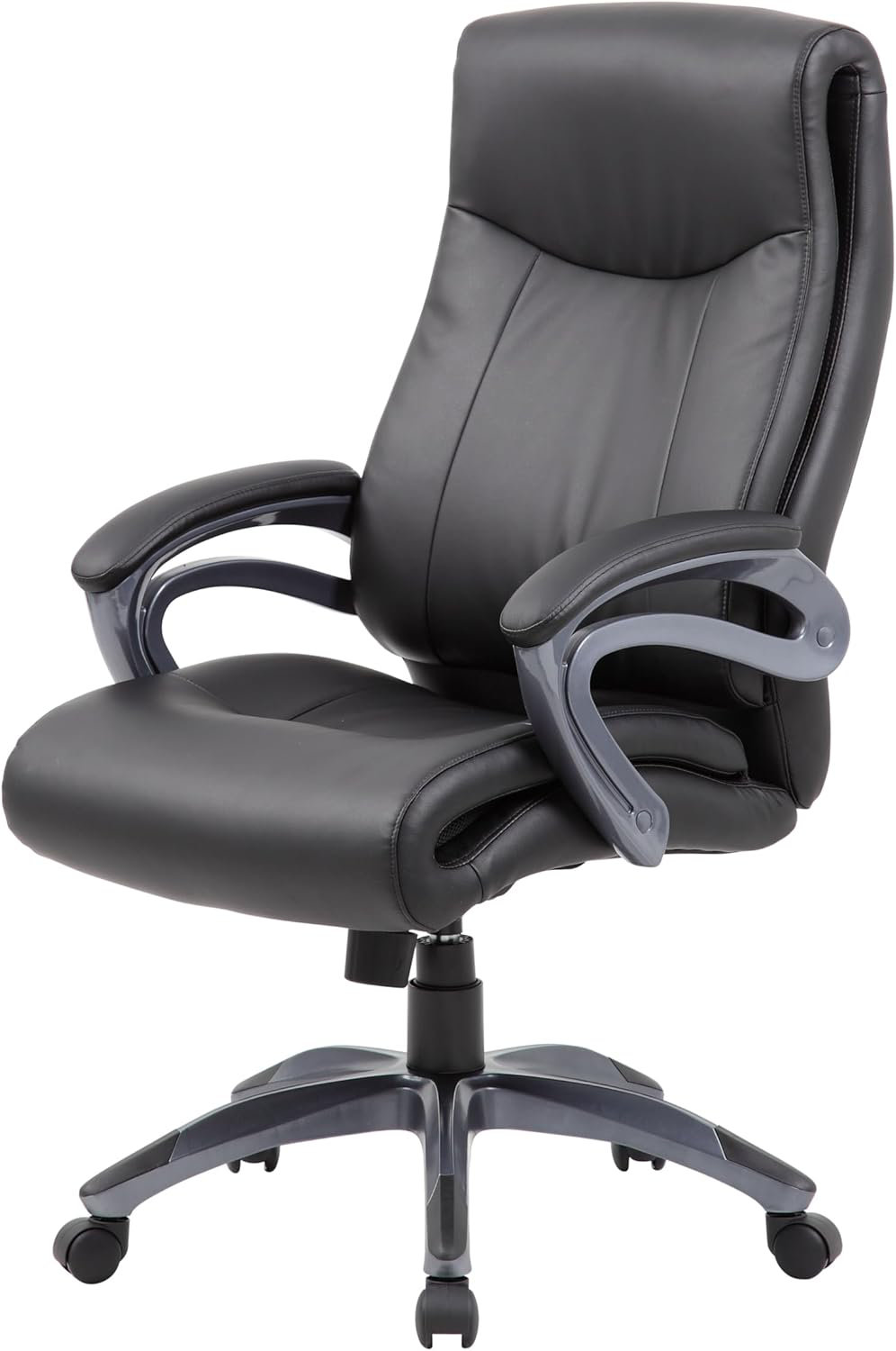 Inbox Zero Double Layer Executive Chair, Black (B8661) | Wayfair