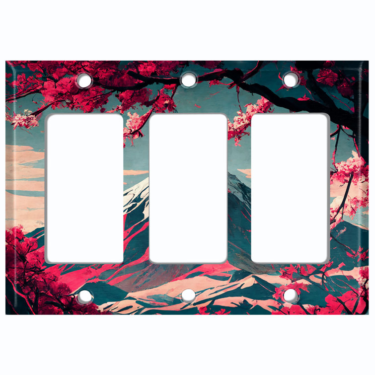 WorldAcc Copper Rust Patina Teal Print 3 - Gang Rocker Standard Wall ...