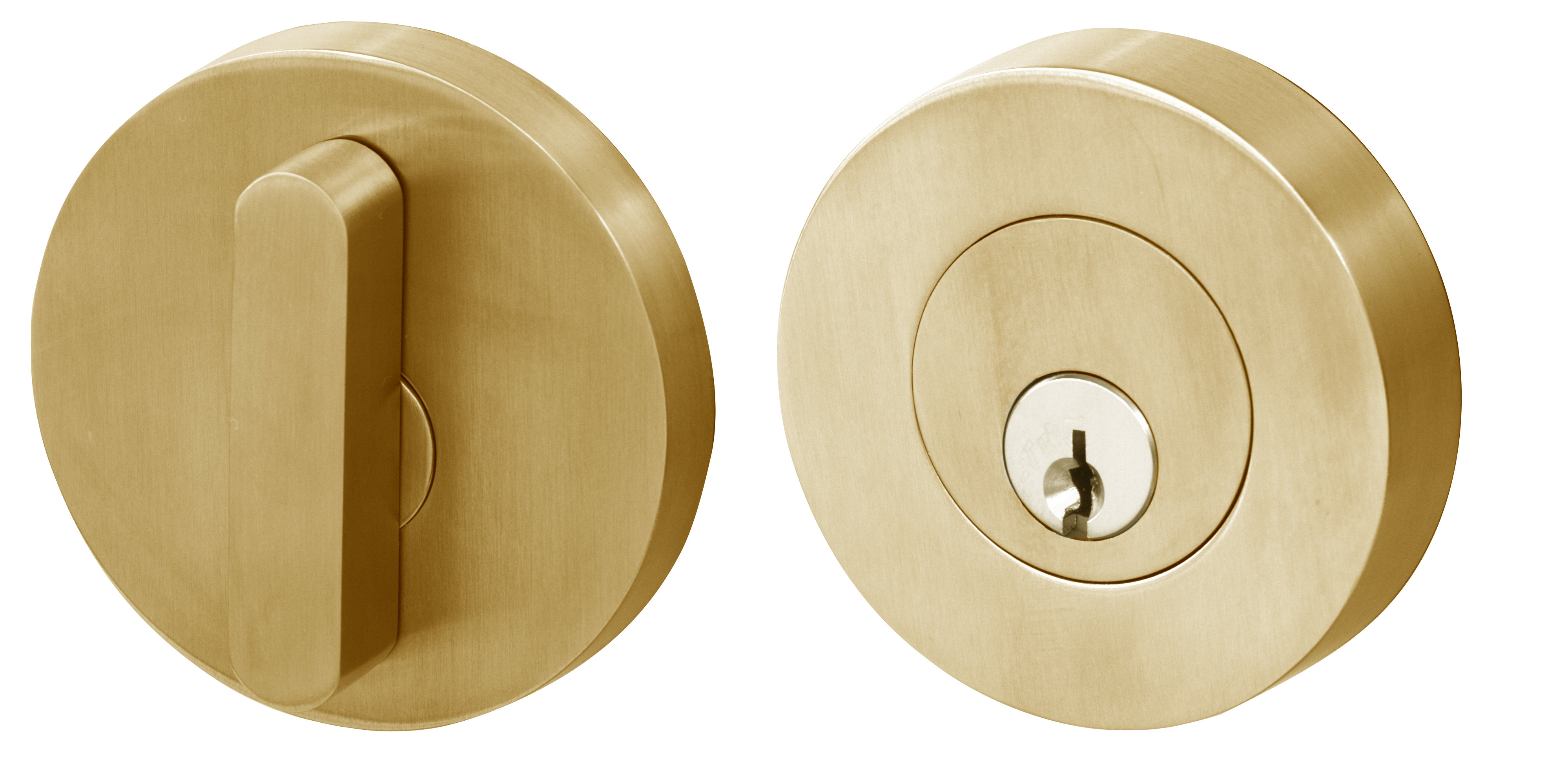 Linnea Round Single Cylinder Deadbolt with Oval Turnpiece | Wayfair