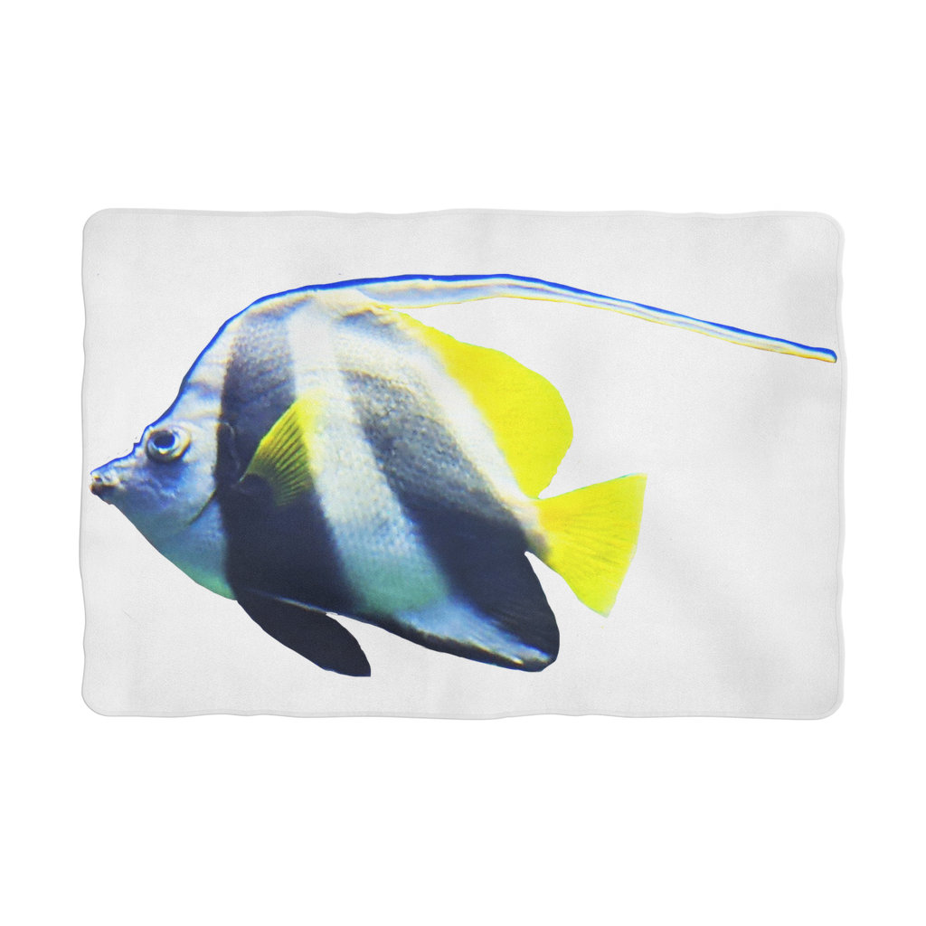 Tucker Murphy Pet™ White Black Fish Stripe Sublimation Pet Blanket ...