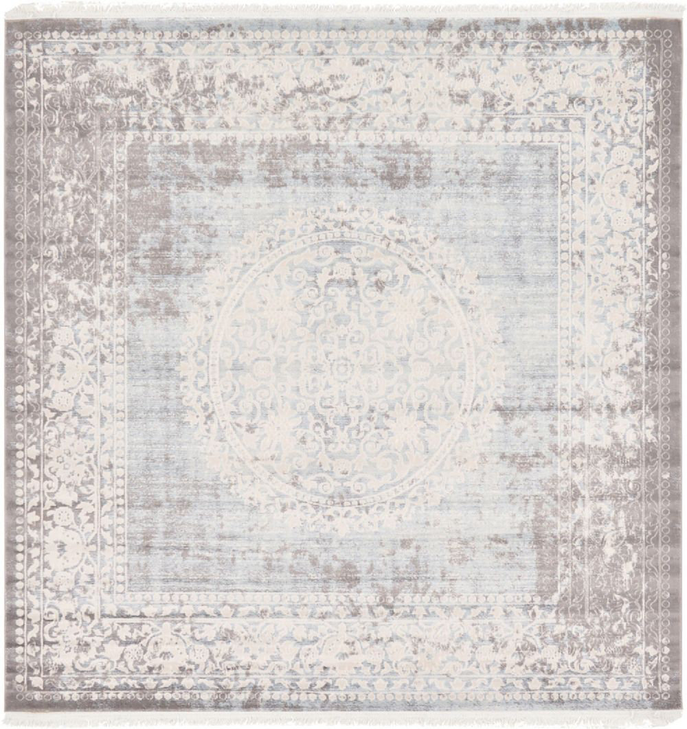 Bungalow Rose Pharaoh Geometric Gray Area Rug | Wayfair