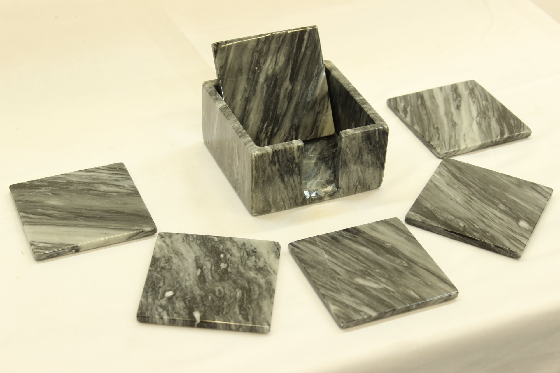 Unique MX 7Pc Marble Coaster Set | Wayfair