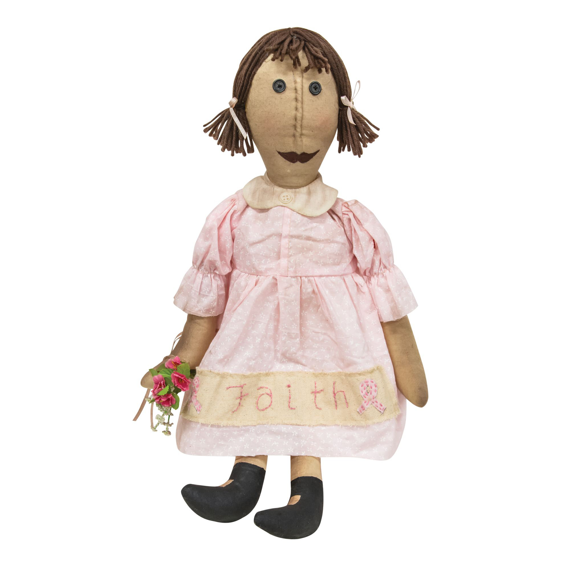 The Holiday Aisle® Farmhouse Friends Faith Awareness Doll Stuffed ...
