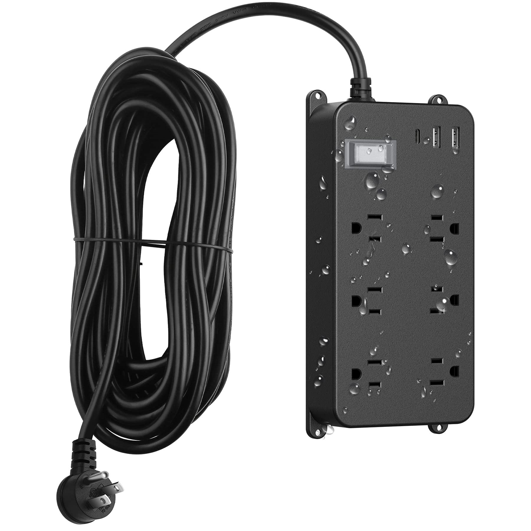 MODERN WALLS LLC Outdoor Surge Protector Weatherproof,Mountable Power ...