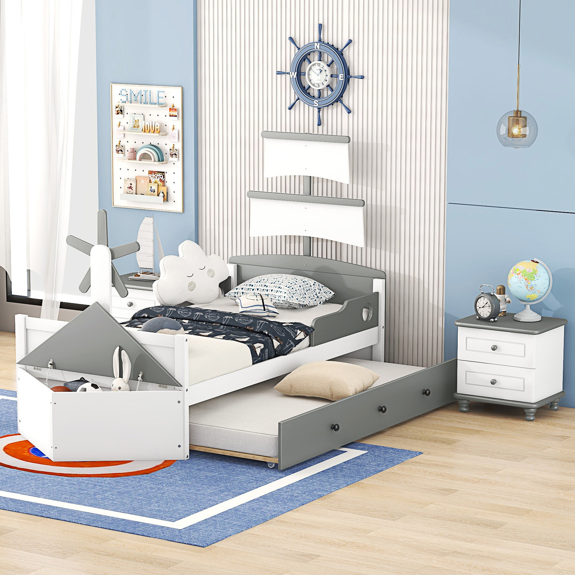 Charlton Home® Bouley Queen Platform 3 Piece Bedroom Set | Wayfair