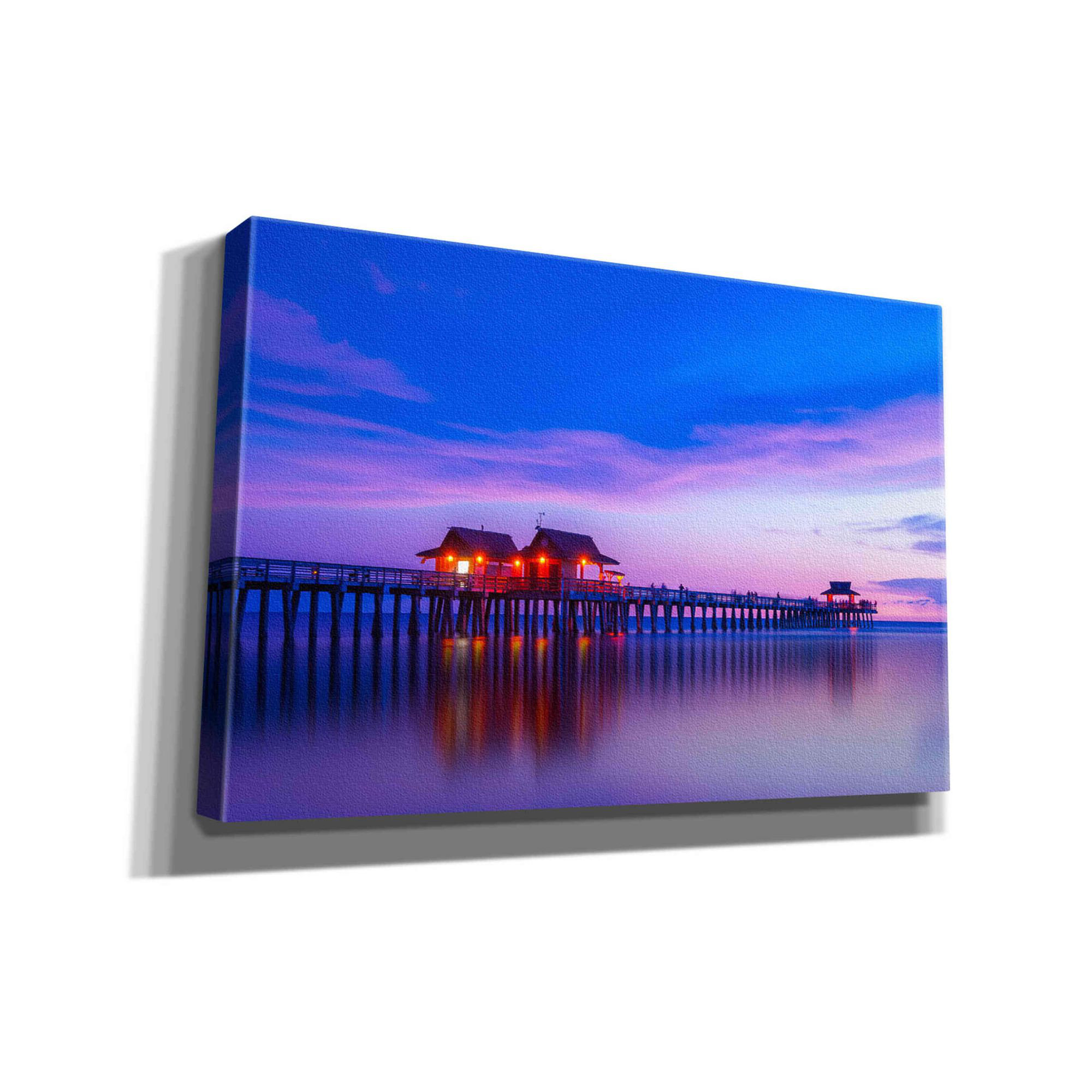 Dovecove Violet Pier On Canvas by Edin Chavez Print | Wayfair
