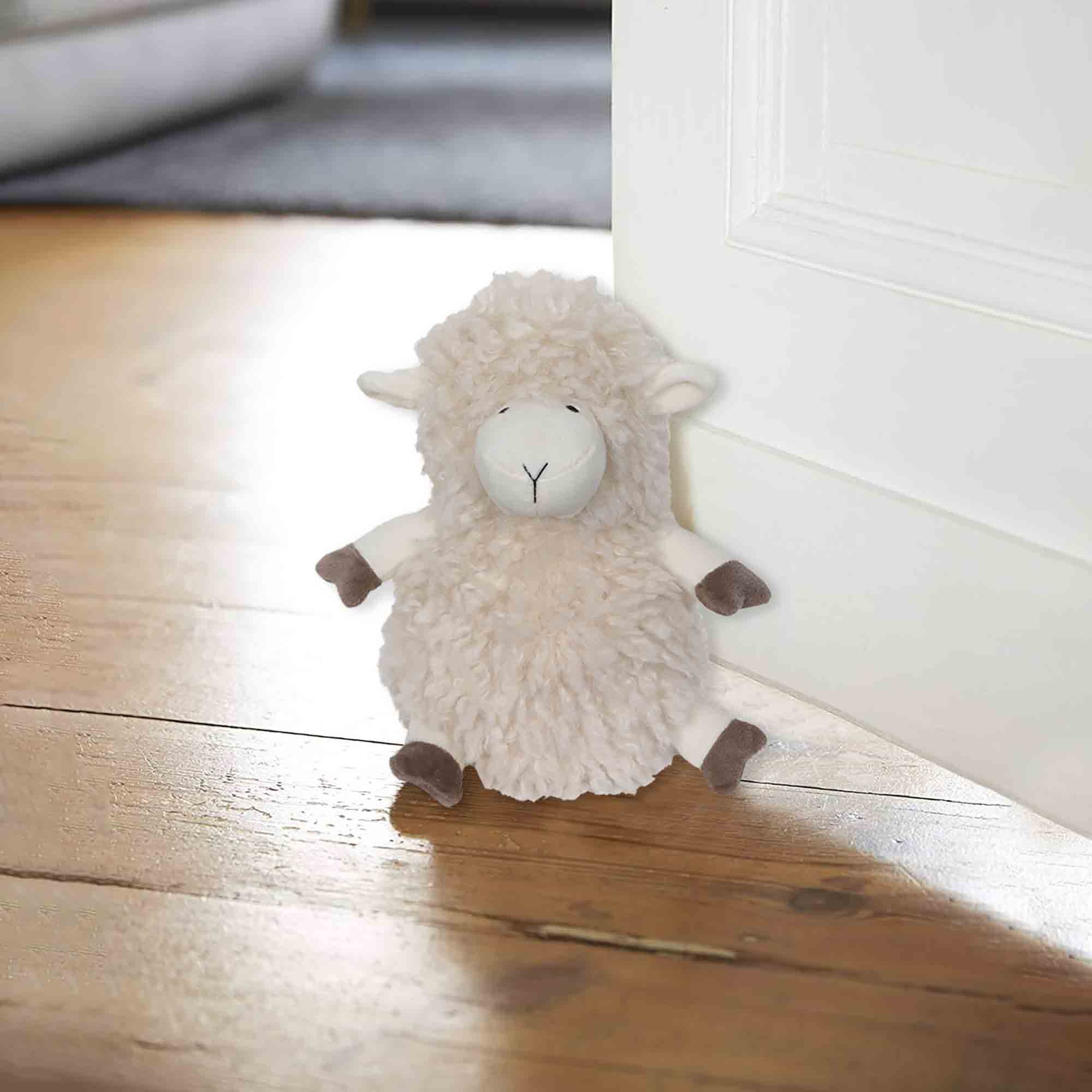 Evideco Decorative Sheep Door Stopper, 2.3 lb Weighted, Ecru | Wayfair