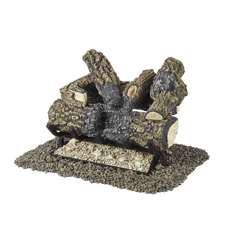 Pleasant Hearth Arlington Ash Vented Gas Log Set 45,000 BTU's | Wayfair